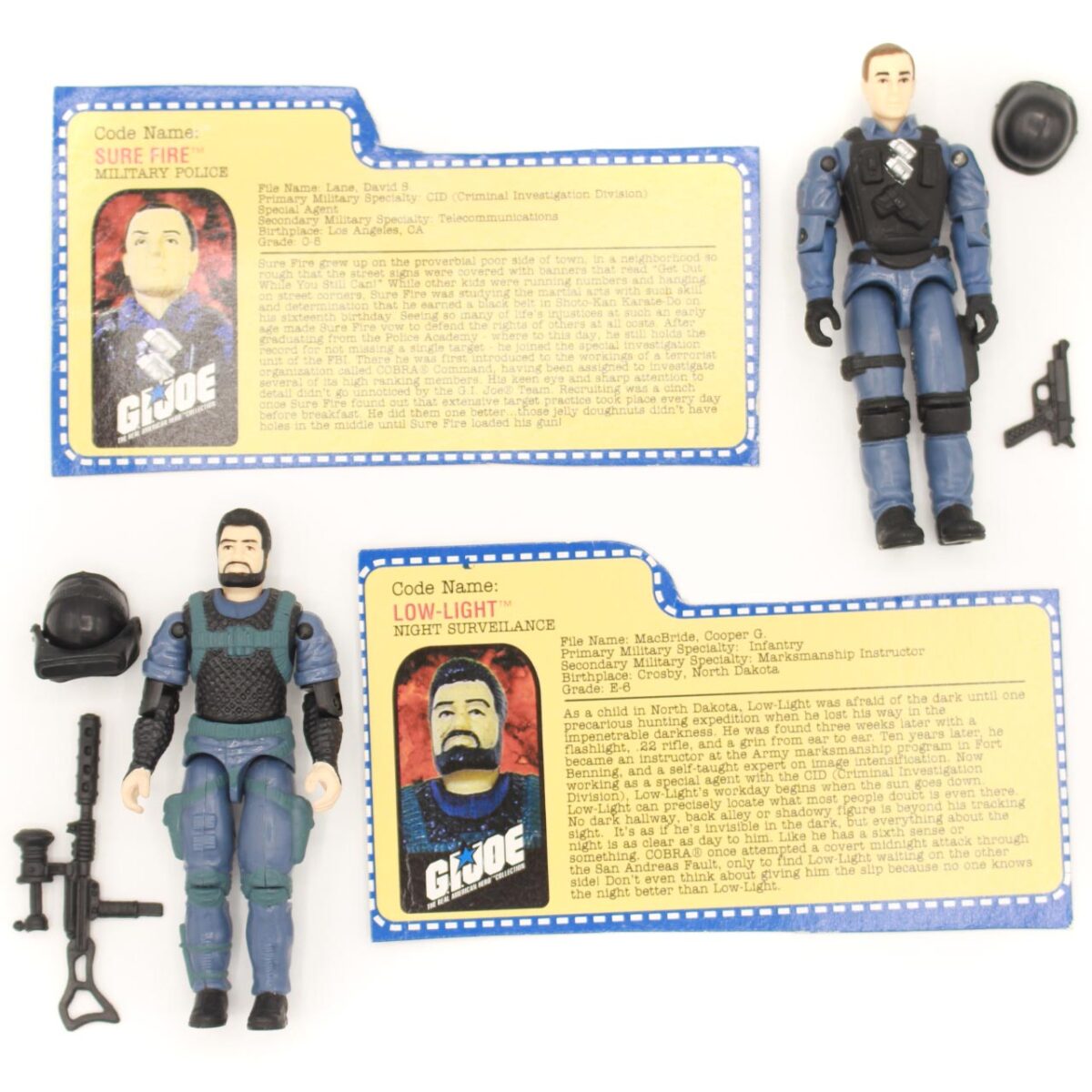 G.I. Joe Sure Fire v1 and Low-Light v5 2-Pack Set Hasbro (2001) - The Bog Toys