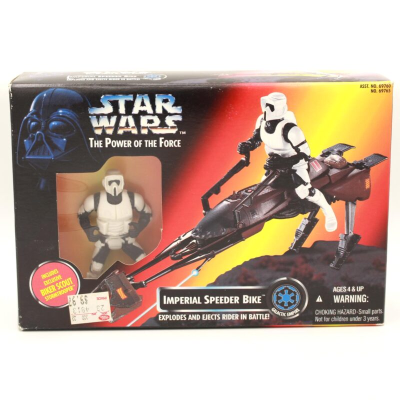 Star Wars PotF Imperial Speeder Bike with Biker Scout Kenner (1995) NIB - The Bog Toys